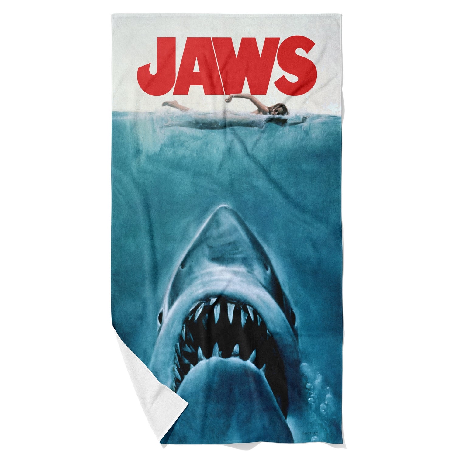 Jaws Classic Poster Beach Towel Homeware - Zavvi UK