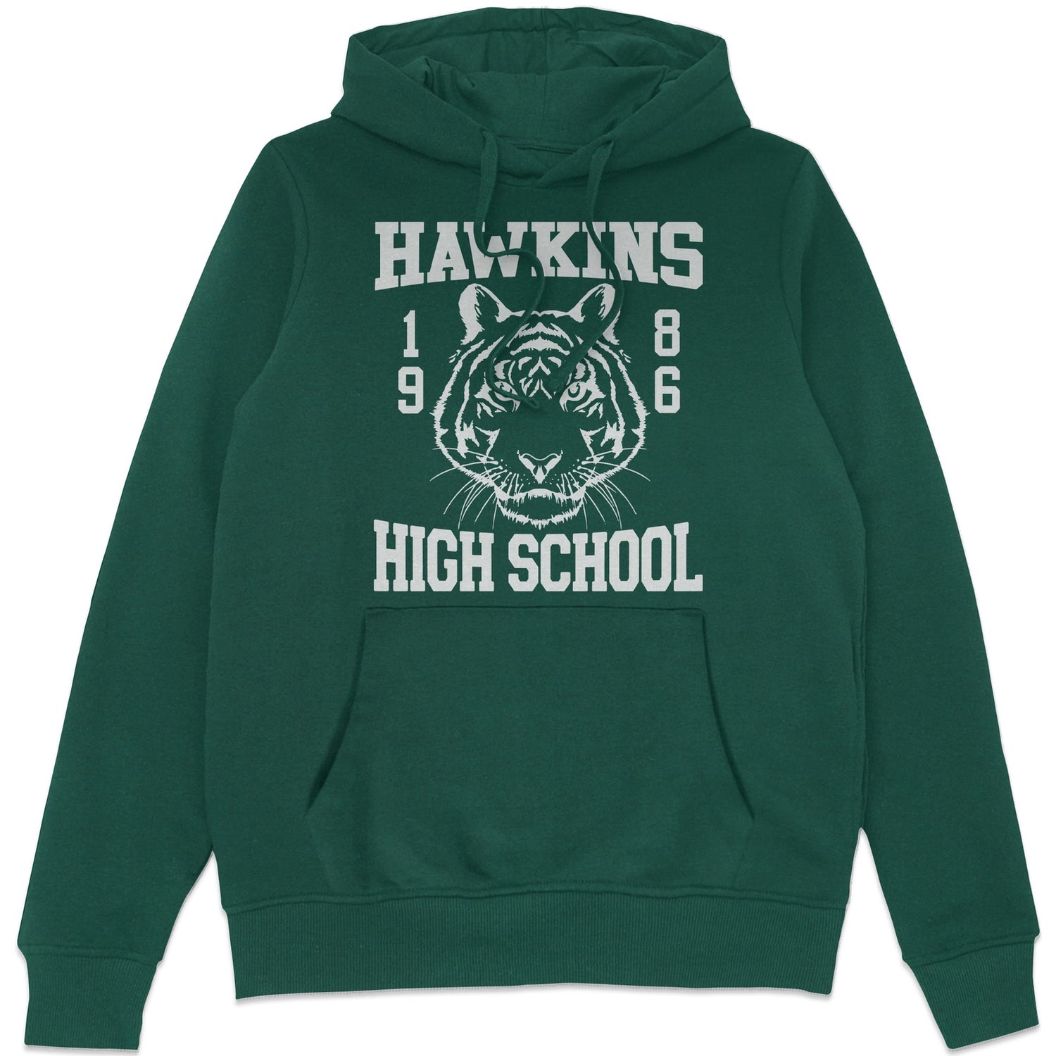 Stranger Things Hawkins High School Hoodie - Green Clothing - Zavvi US