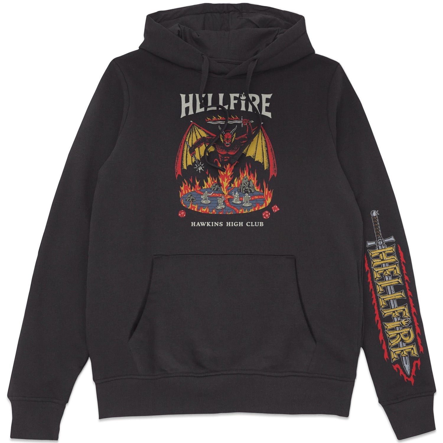 Stranger Things Hellfire Club Hoodie - Black Clothing - Zavvi US