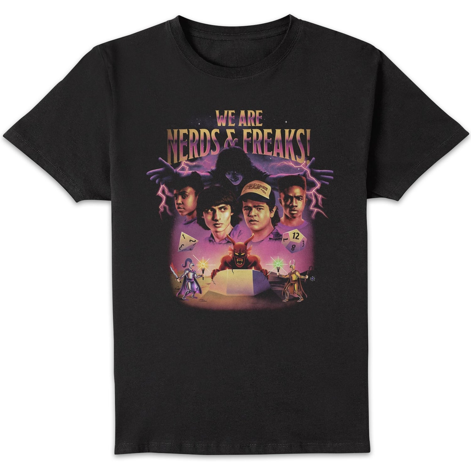 Stranger Things We Are Nerds And Freaks! Unisex T-Shirt - Black ...