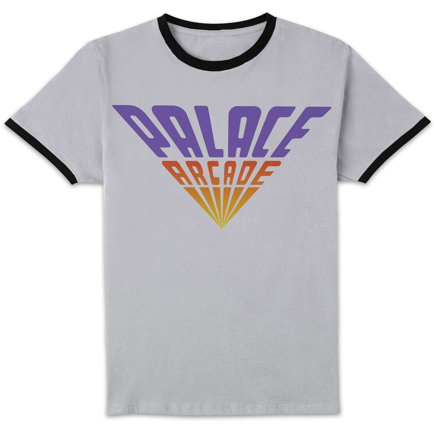 Stranger Things Palace Arcade Unisex Ringer T-Shirt - White/Black ...