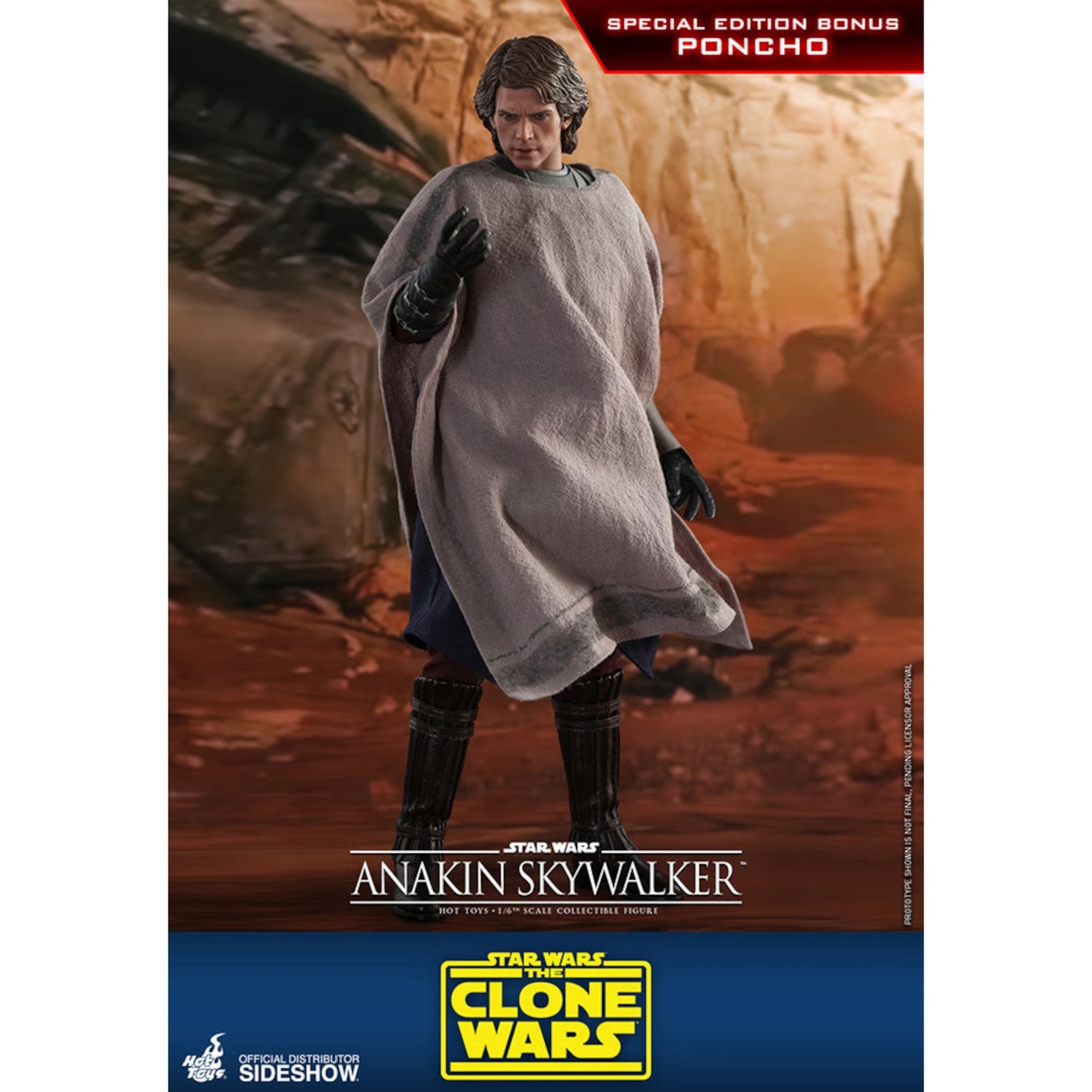 Hot Toys Star Wars The Clone Wars Anakin Skywalker 1/6th Scale Figure ...