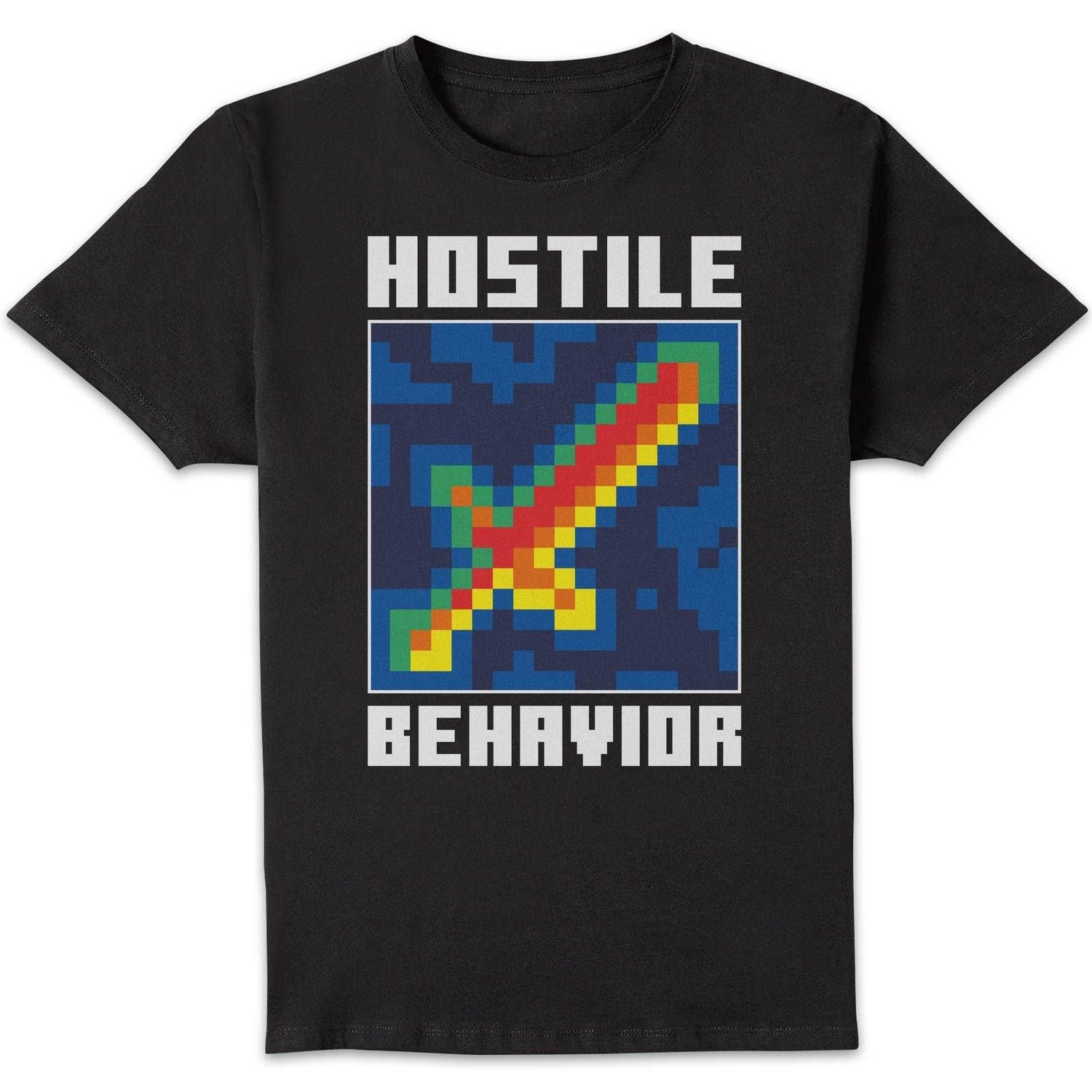 Minecraft Hostile Behavior Unisex T-Shirt - Black Clothing - Zavvi US