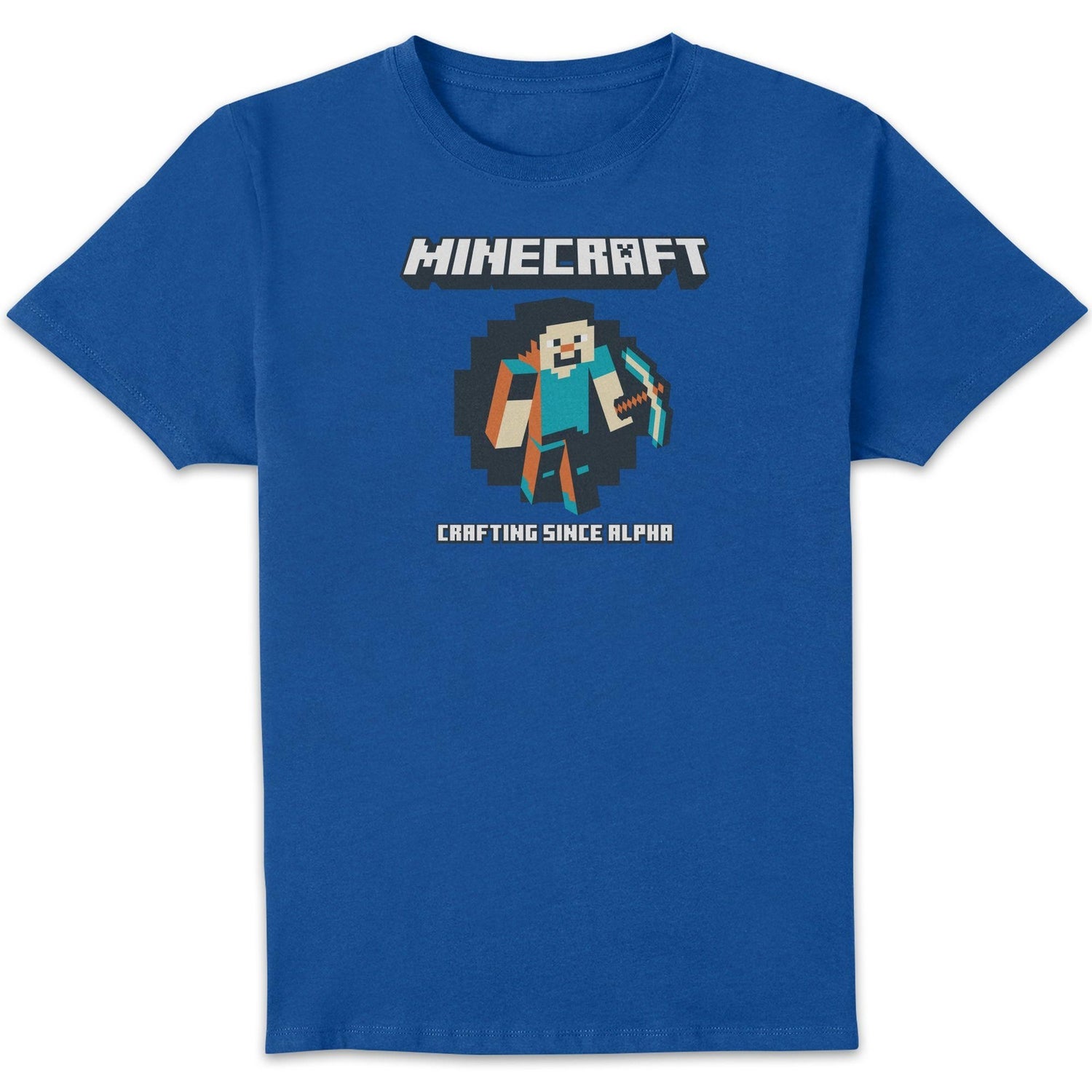 Minecraft Crafting Since Alpha Unisex T-Shirt - Blue Clothing - Zavvi US