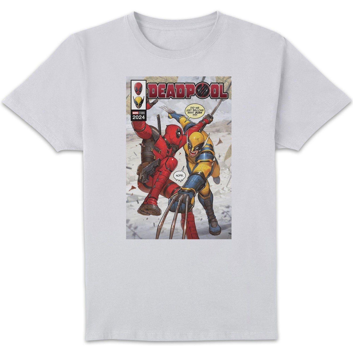 Marvel Deadpool Comic Book Cover Unisex T-Shirt - White Clothing - Zavvi UK