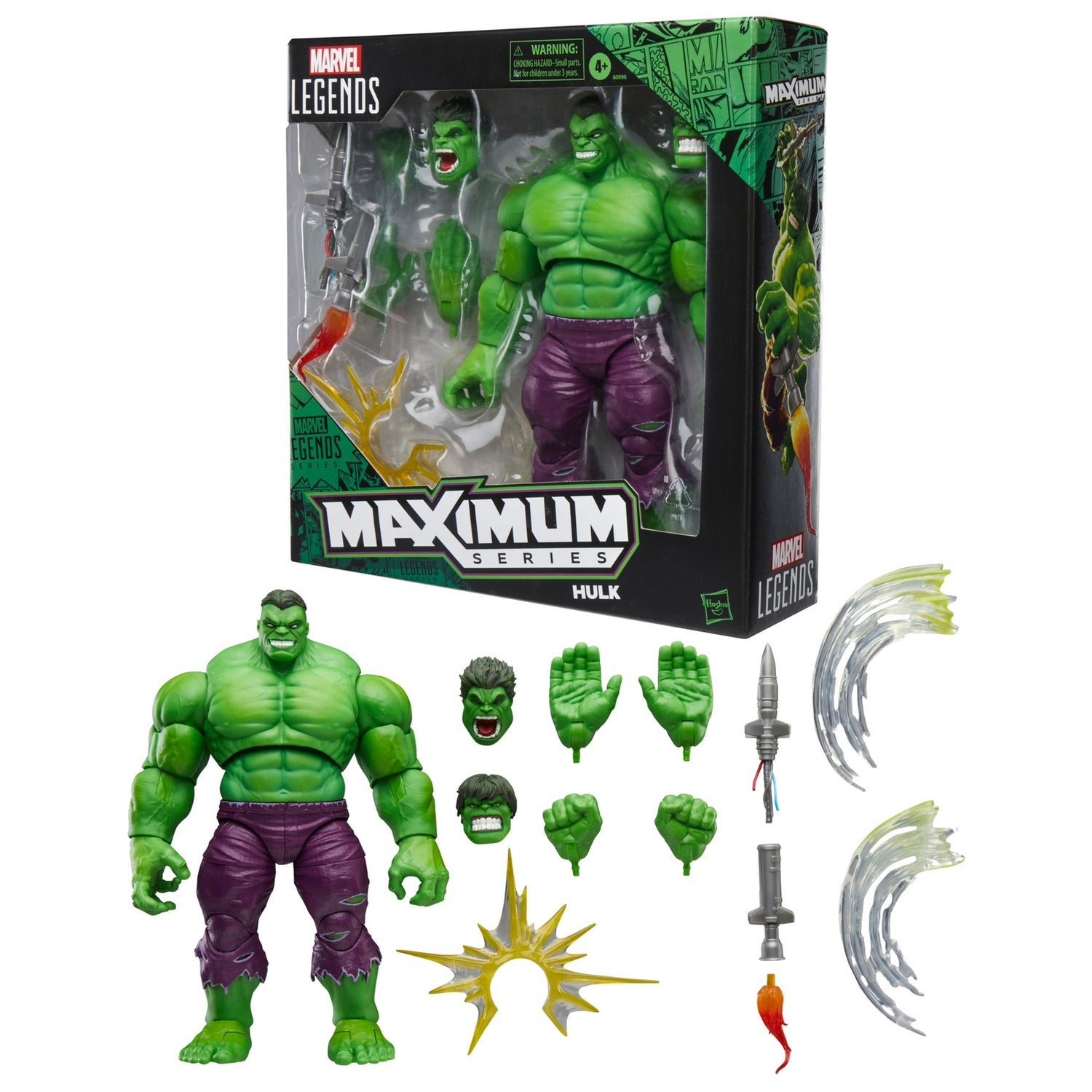 Marvel Legends Maximum Series Hulk, 6" Scale Hulk Comics Collectible ...
