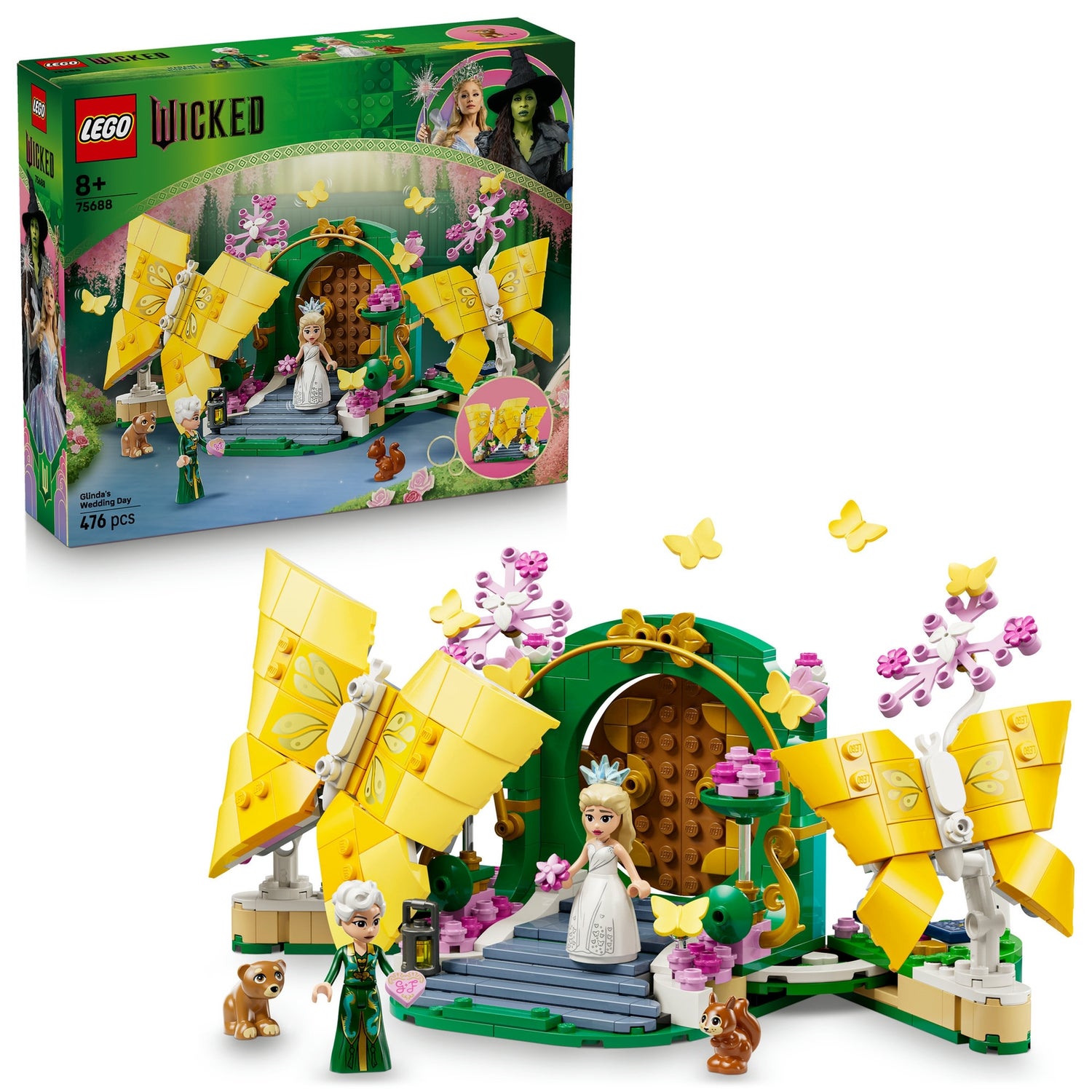 LEGO® Wicked Glinda’s Wedding Day Butterfly Toy for Kids’ Role Play ...