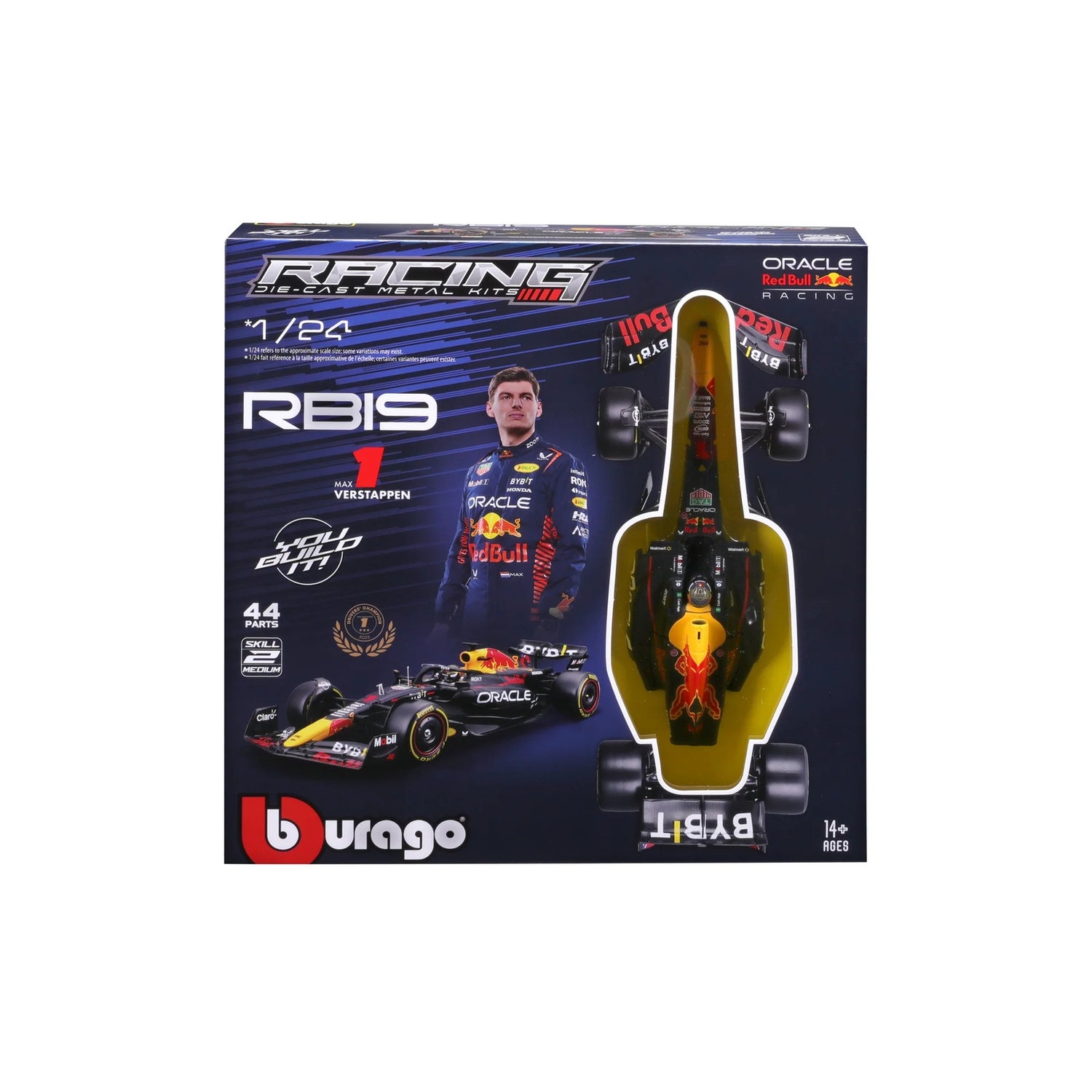 Bburago F1 Red Bull Racing RB19 2023 Verstappen 1:24 Scale Model Kit ...
