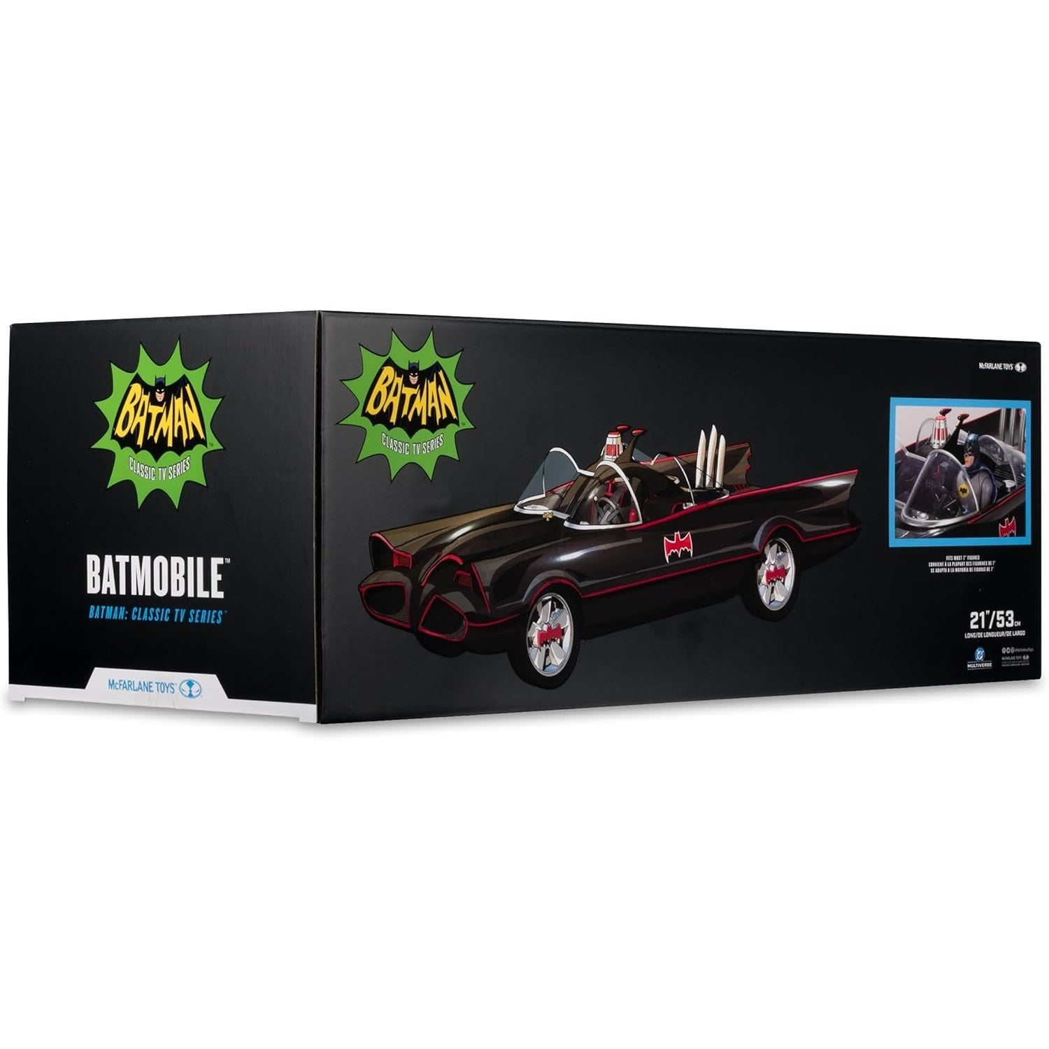 McFarlane Toys DC Multiverse Vehicles Batmobile (Batman 1966 ...