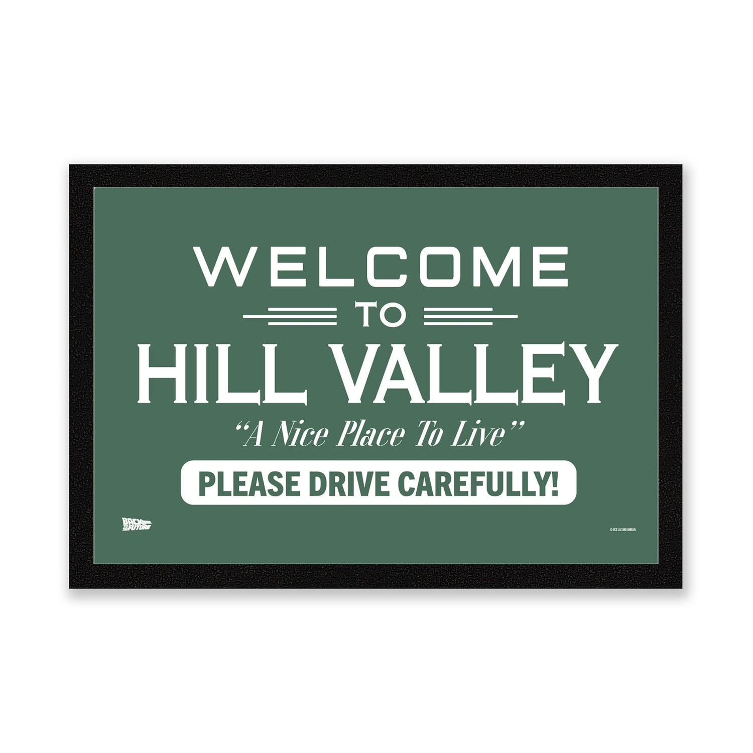 Back To The Future Welcome To Hill Valley Entrance Mat Homeware - Zavvi UK