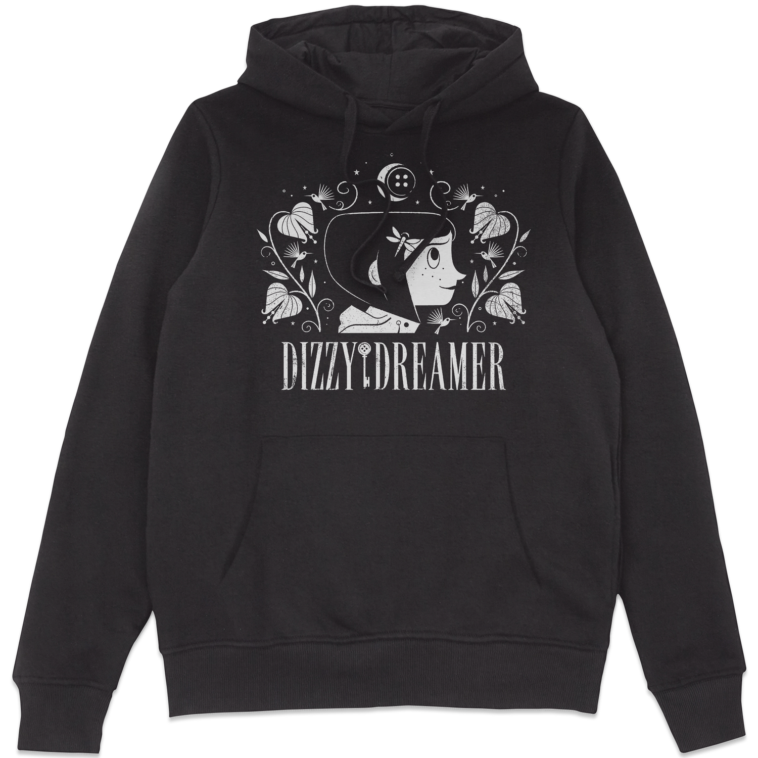 Coraline Dizzy Dreamer Hoodie - Black Clothing - Zavvi UK