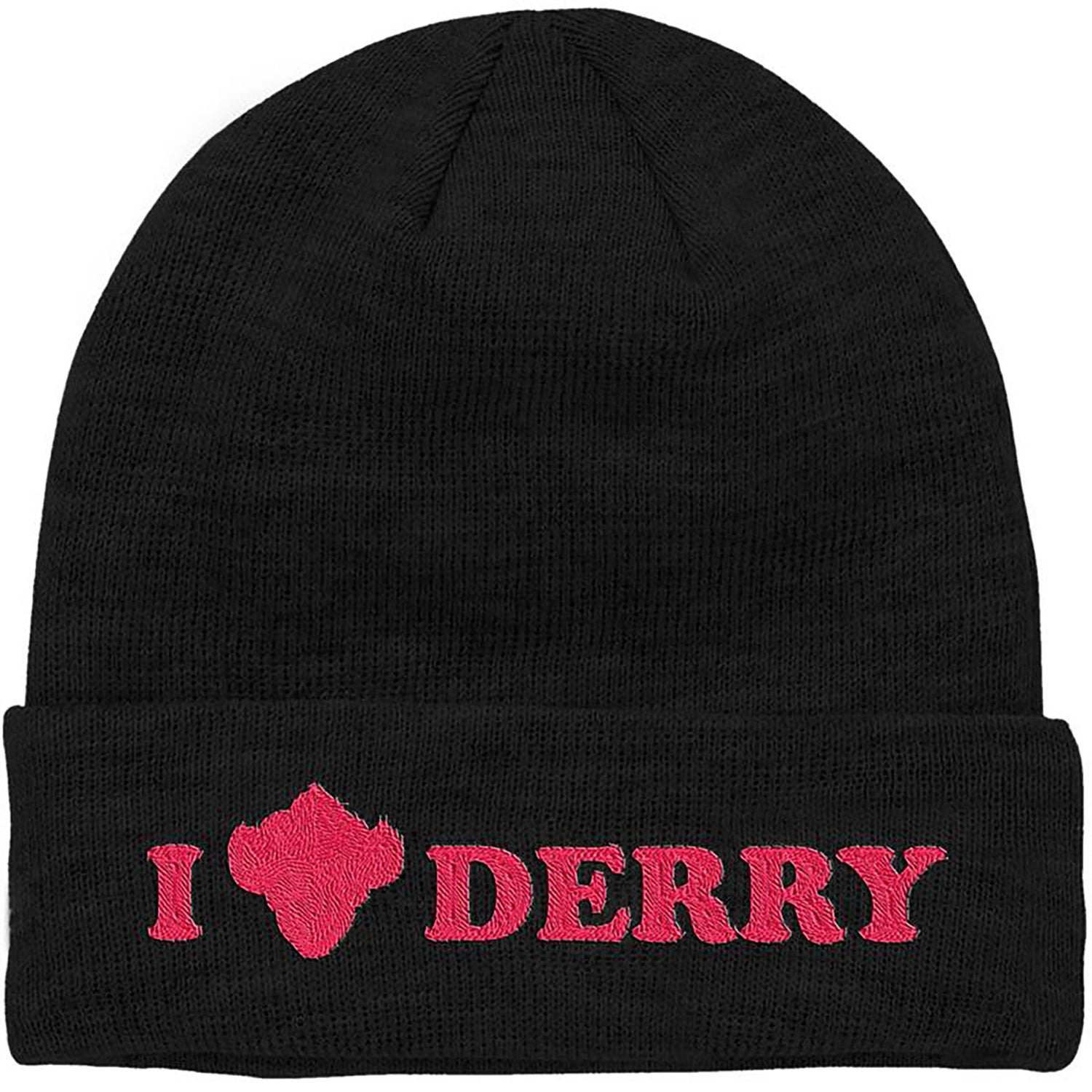 IT - Welcome To Derry I Heart Derry Embroidered Beanie - Black Clothing ...