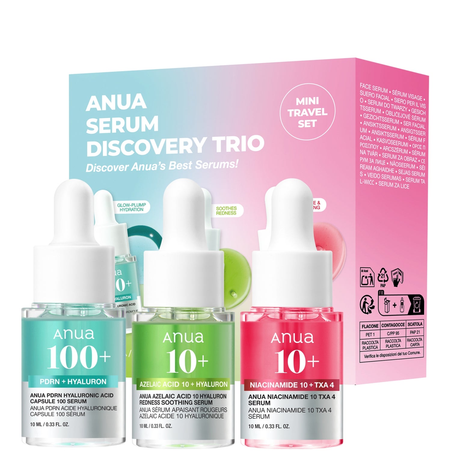 Anua Serum Discovery Trio - Entrega GRÁTIS