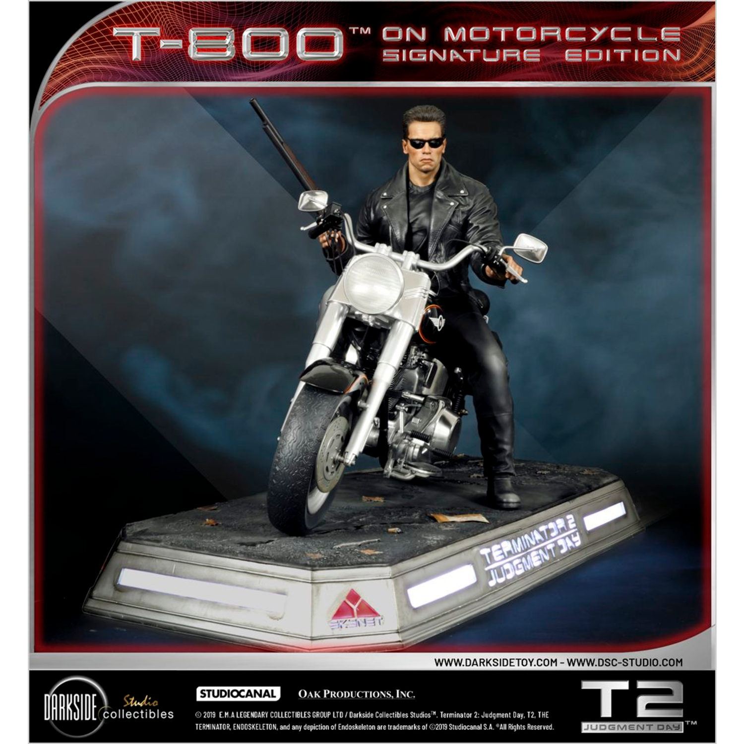 Terminator 2 T-800 On Motorcycle Limited Signature Edition Statue by ...