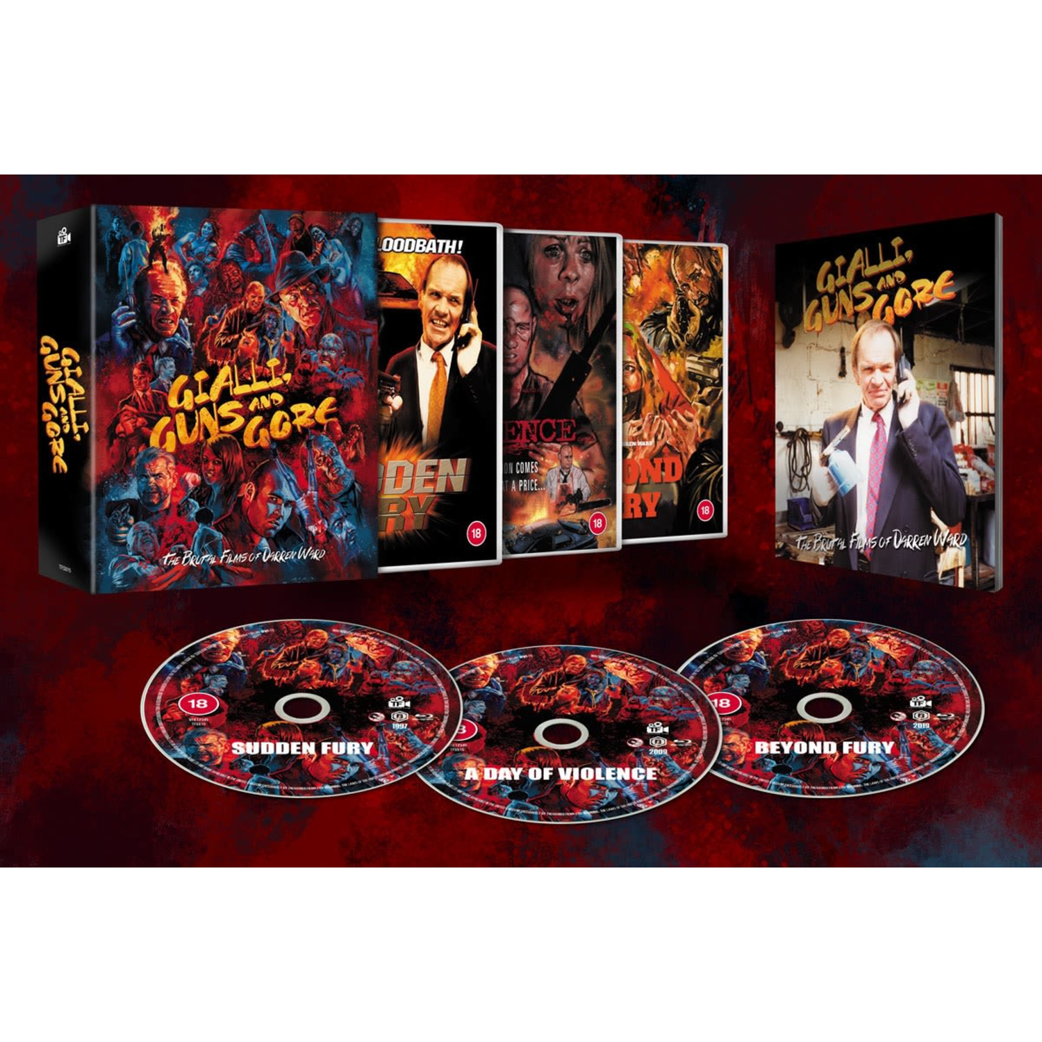 Gialli, Guns and Gore: The Brutal Films of Darren Ward Blu-ray - Zavvi UK