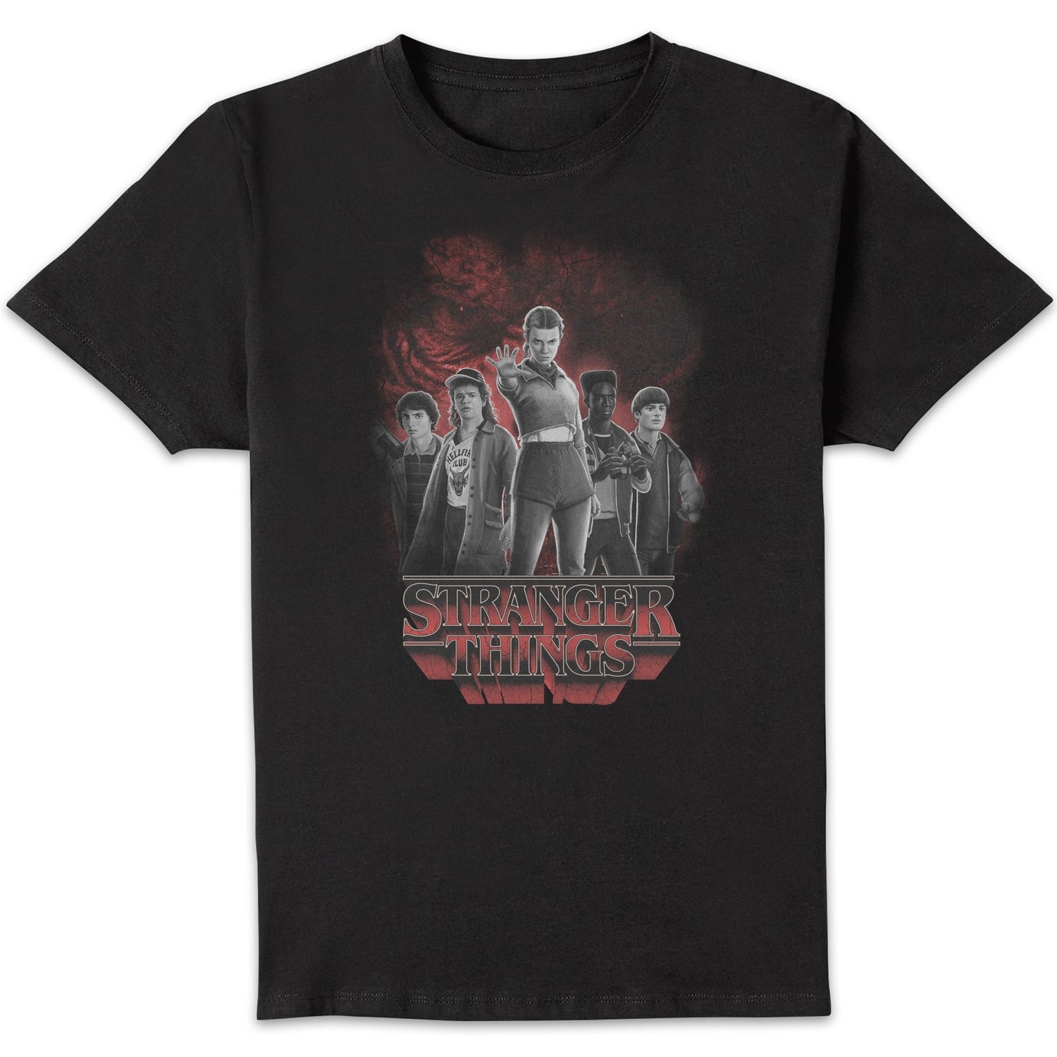 Stranger Things Lineup Unisex T-Shirt - Black Clothing - Zavvi US