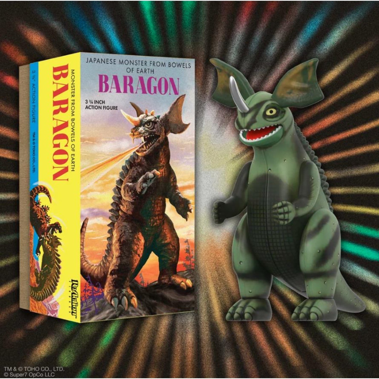 TOHO ReAction Figures Wave 01 (Retro Tin) - Baragon (Marusan Tin ...