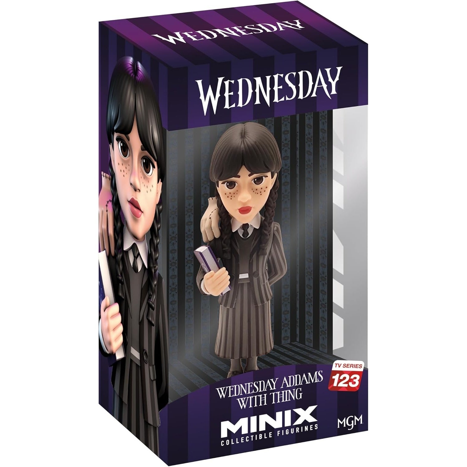 BANDAI MINIX WEDNESDAY ADDAMS&THING 12CM Merchandise - Zavvi UK
