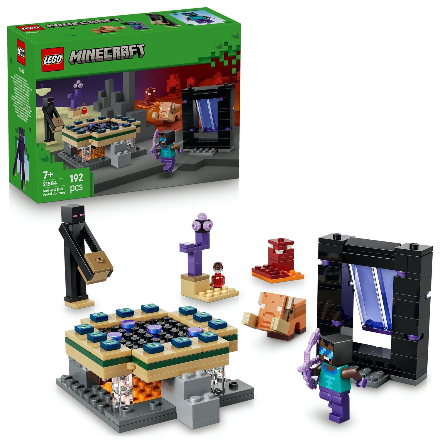 LEGO Minecraft Nether & End Portal Journey Toy 21584 Toys - Zavvi UK