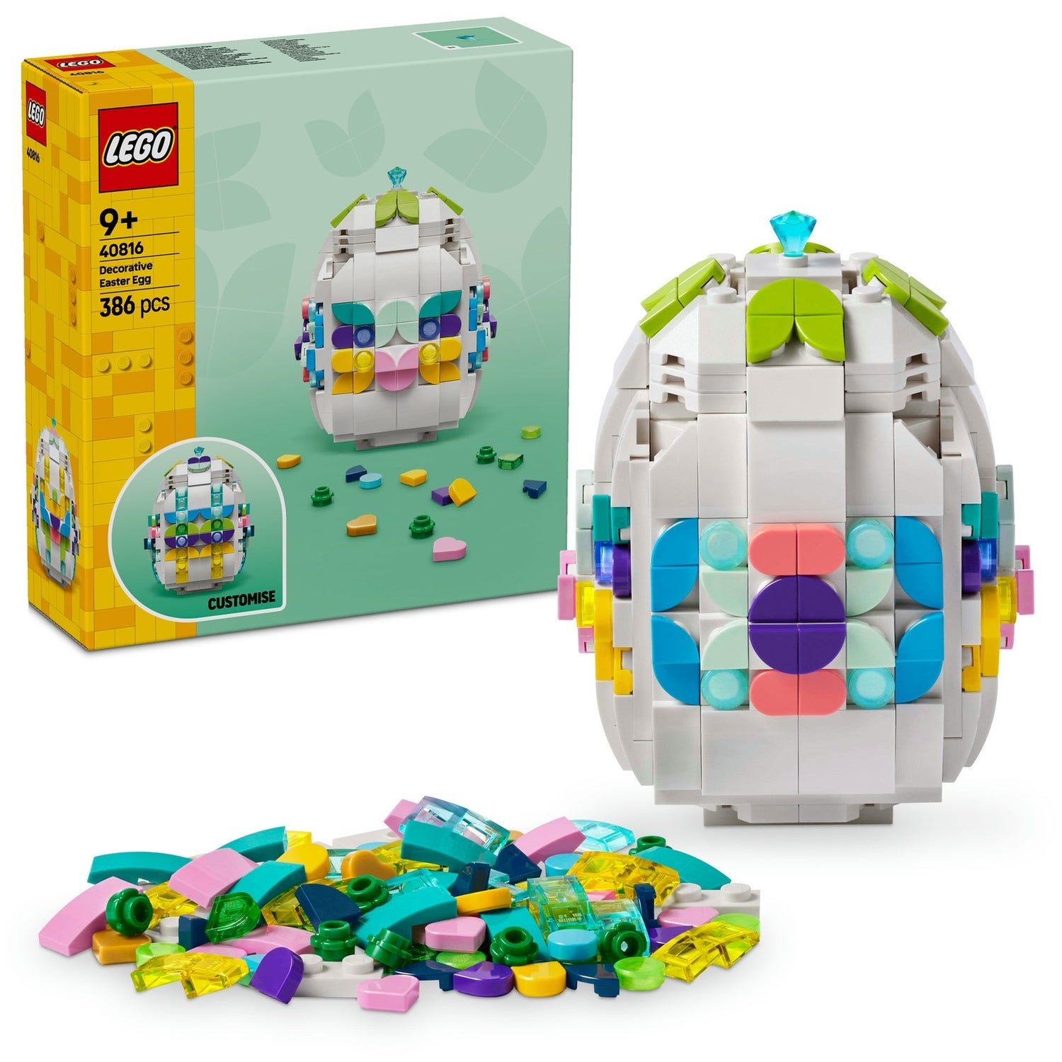 LEGO Decorative Easter Egg Toy, Arts and Crafts Gift 40816 Toys - Zavvi UK