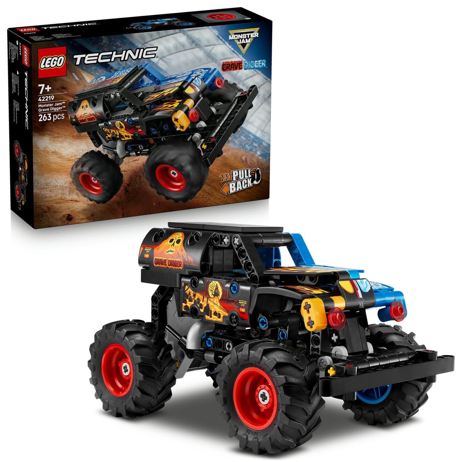 LEGO Technic Monster Jam Grave Digger Fire and Ice 42219 Toys - Zavvi UK