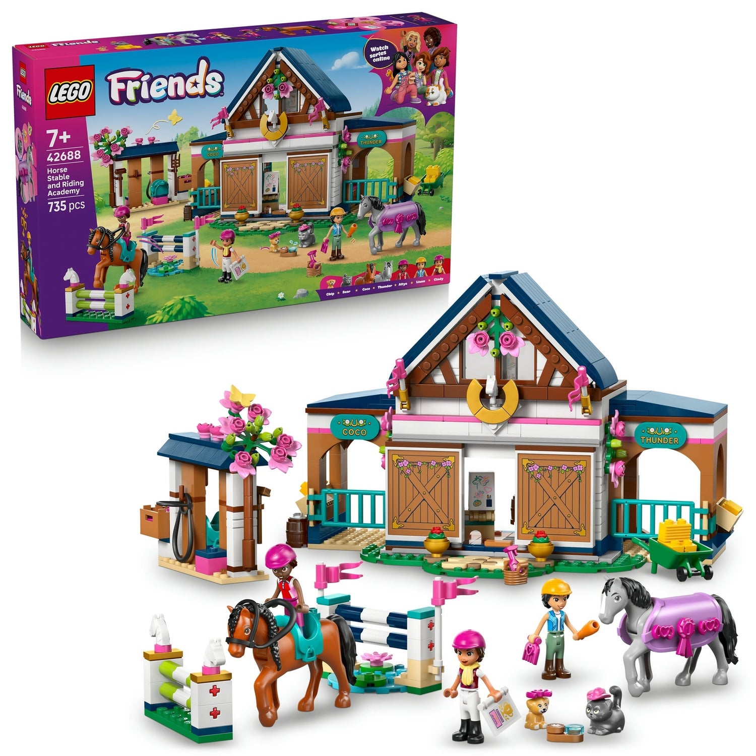 LEGO Friends Horse Stable and Riding Academy Toy 42688 Toys | Zavvi ...