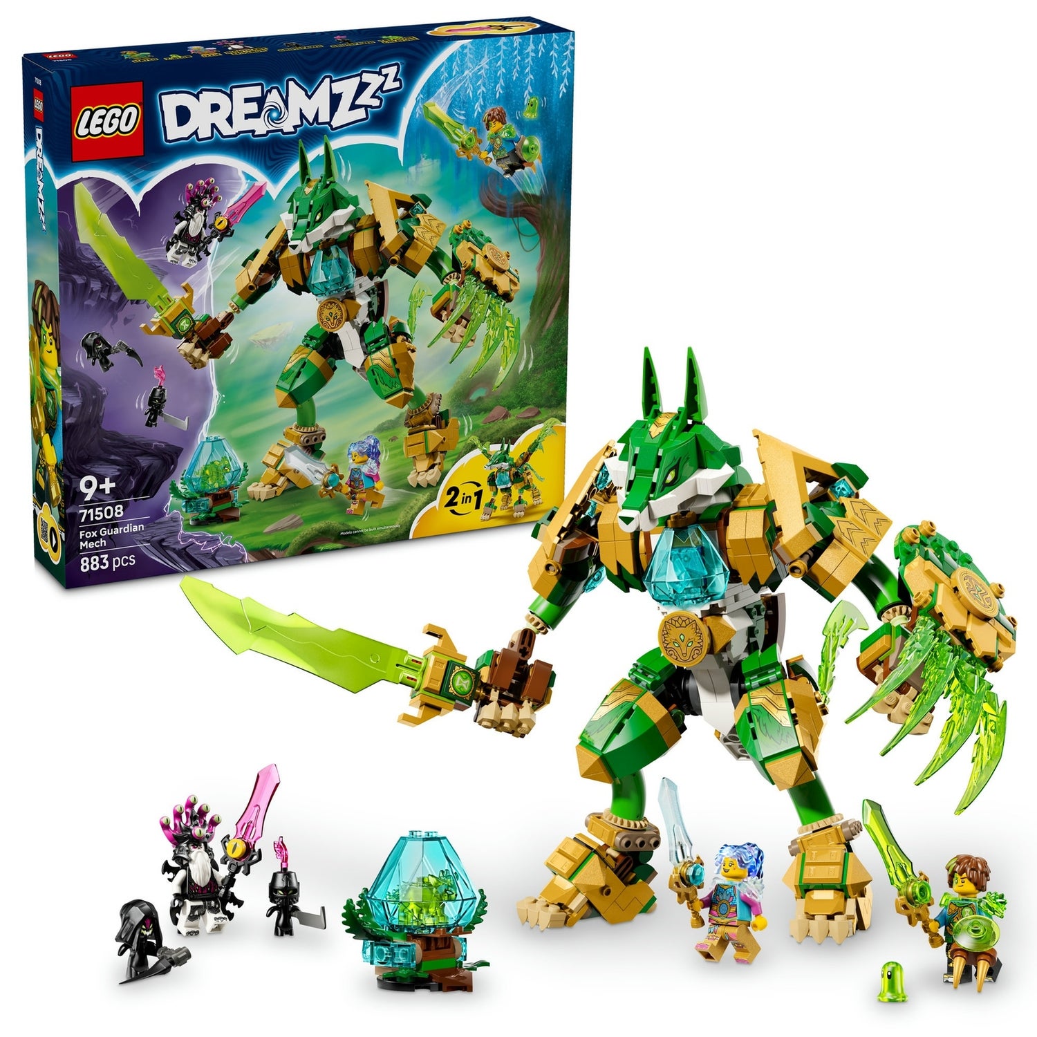 LEGO DREAMZzz Fox Guardian Mech Action Figure Toy 71508 Toys | Zavvi.de