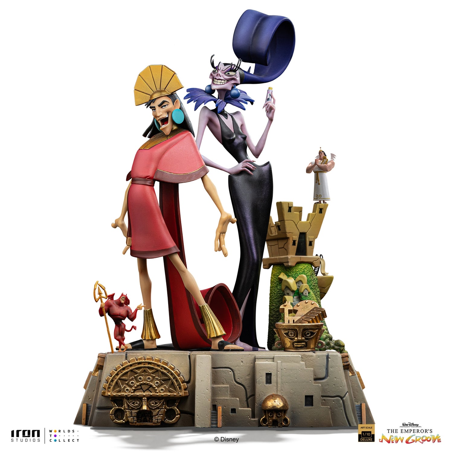 Iron Studios Disney The Emperor's New Groove Art Scale 1/10 Kuzco and ...