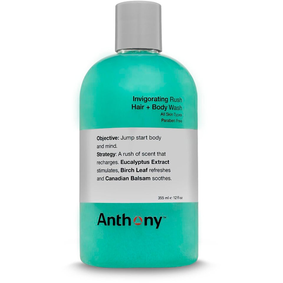 Anthony Invigorating Rush Hair + Body Wash (12oz) | Buy Online | Mankind