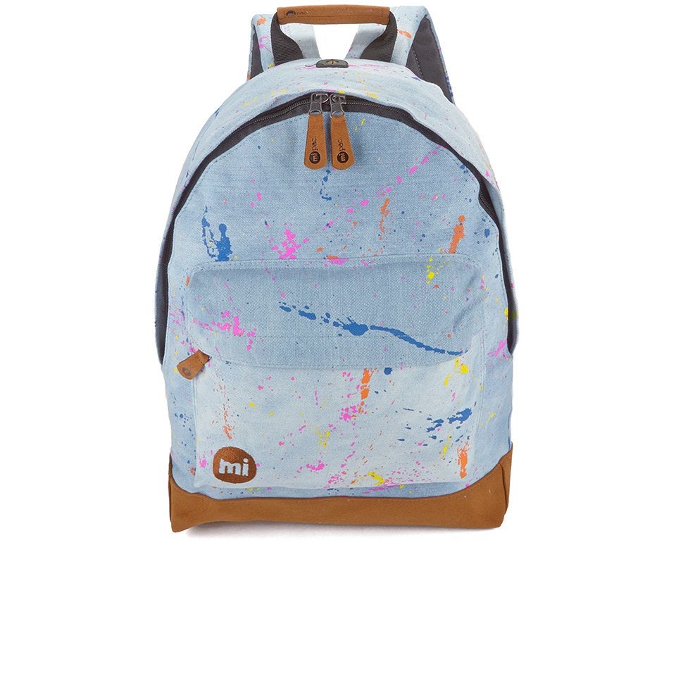 Mi-Pac Premium Splattered Stonewash Backpack - Denim