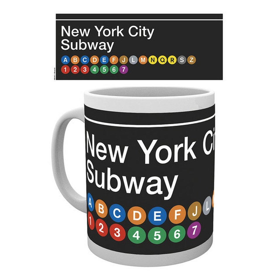 New York Subway Map - Mug Merchandise - Zavvi UK