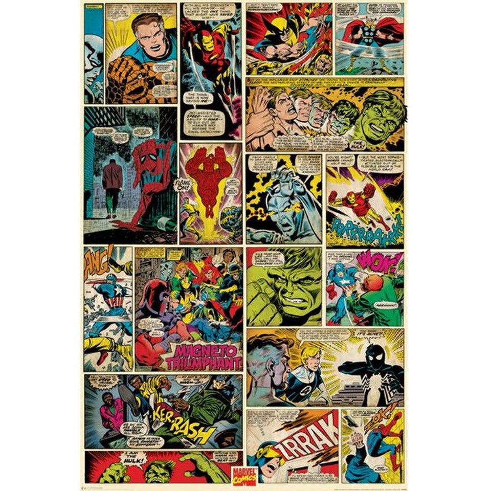 Marvel Comics Comic Panels - 24 x 36 Inches Maxi Poster Merchandise ...