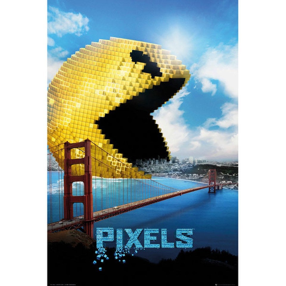 Pixels Pacman - 24 x 36 Inches Maxi Poster Merchandise - Zavvi UK