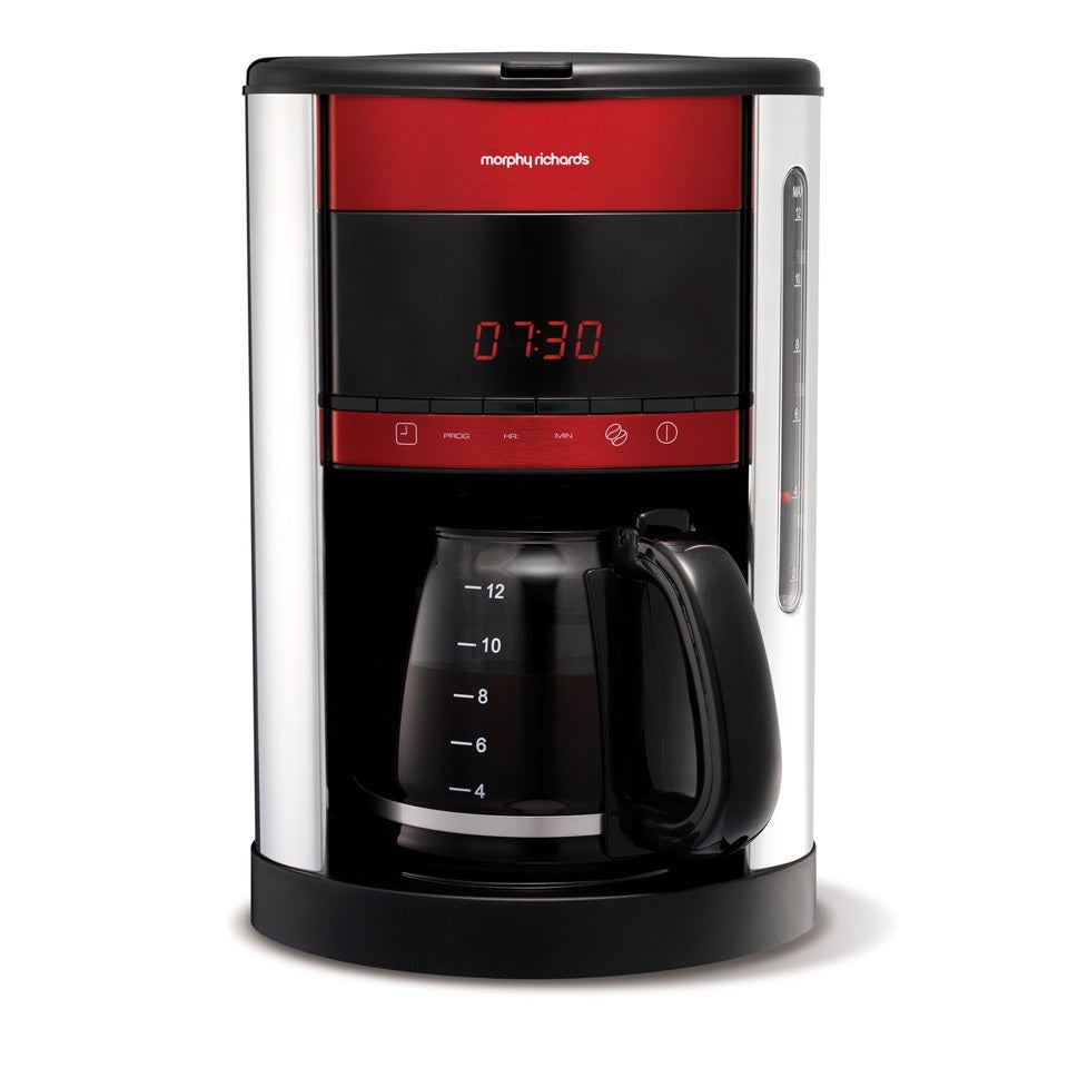 Morphy Richards 162005 Digital Filter Coffee Machine - Red - IWOOT UK