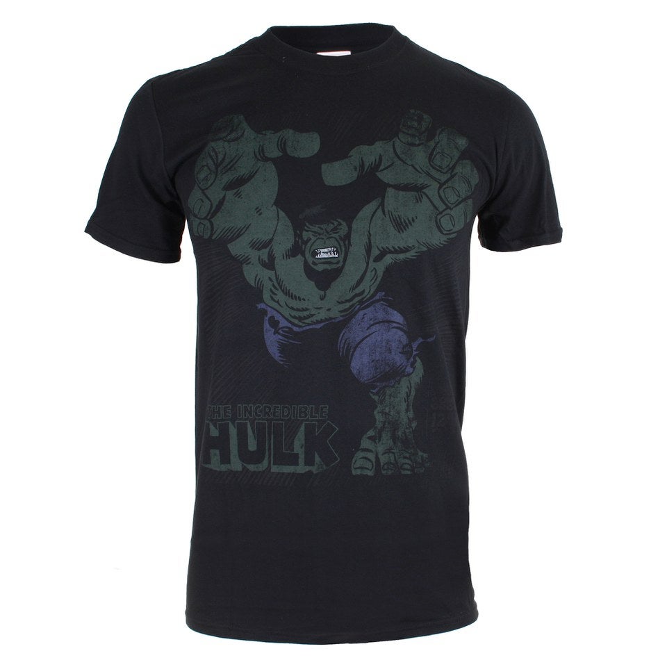 Marvel Men's Hulk Smash T-Shirt - Black Merchandise - Zavvi UK