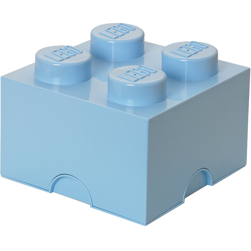 LEGO Storage Brick 4 - Light Blue Toys - Zavvi UK