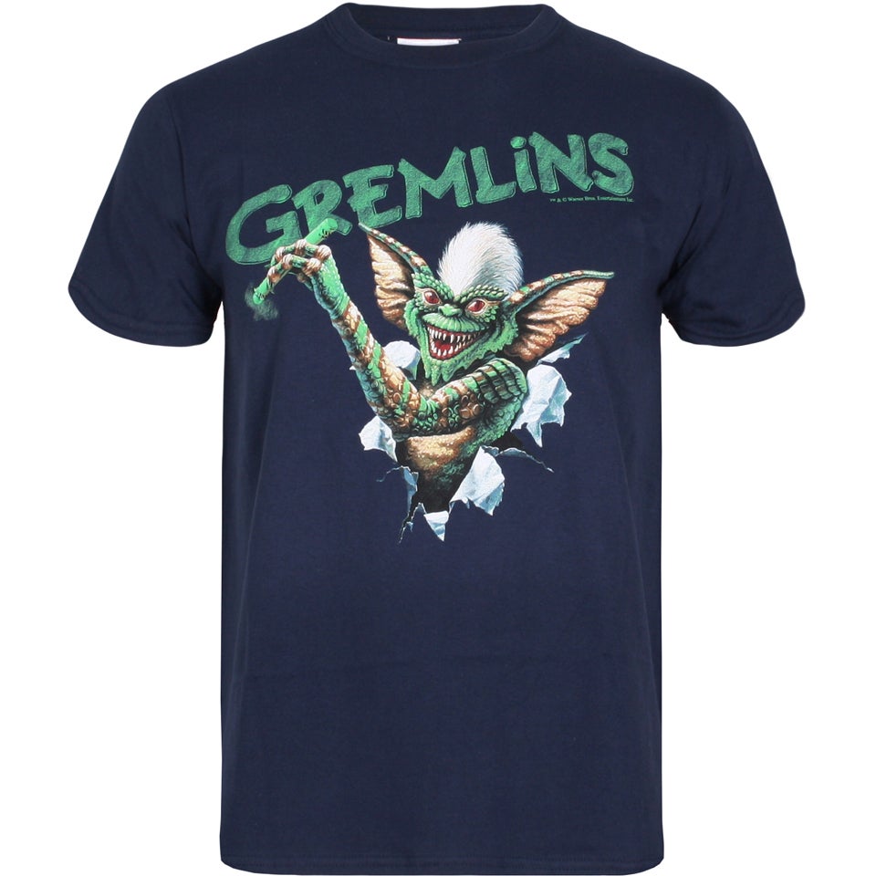 Gremlins Men's Crayon T-Shirt - Navy Merchandise - Zavvi UK