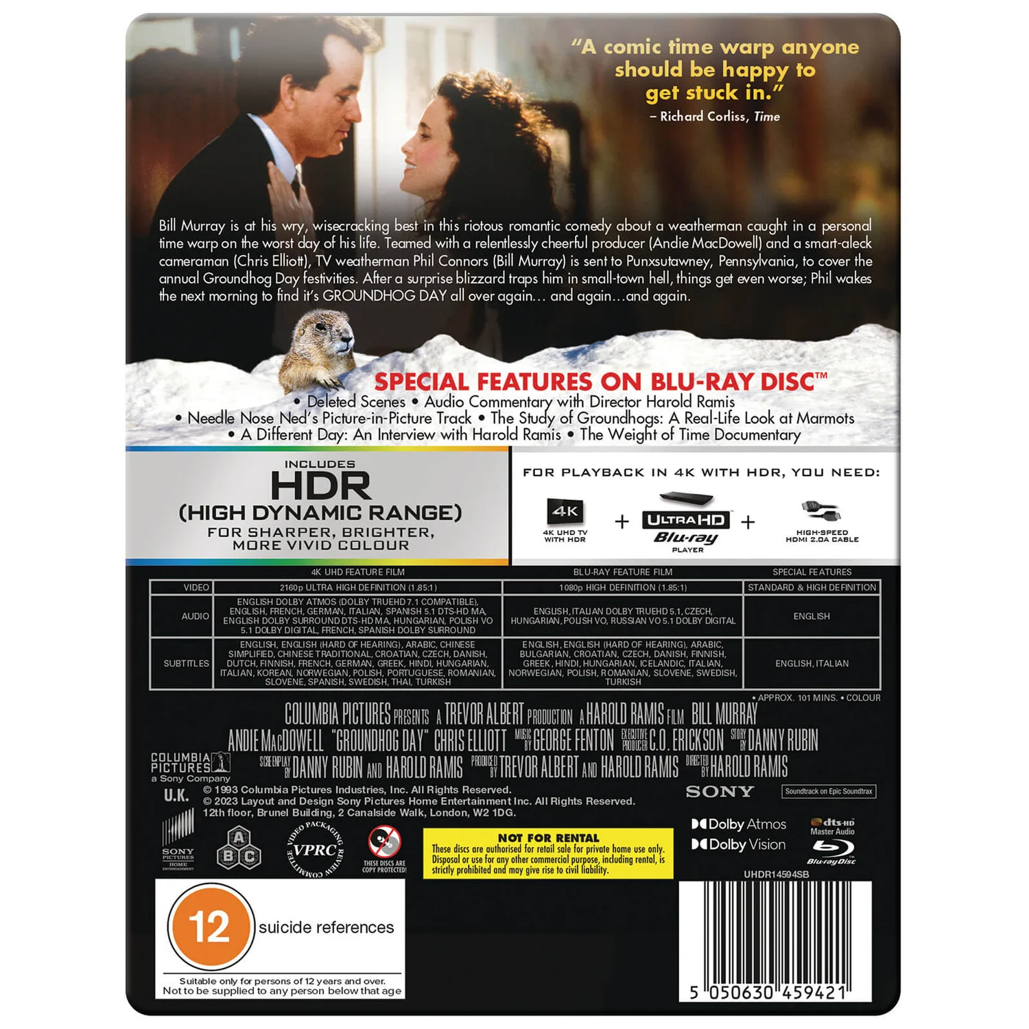 Groundhog Day 4K UHD (1993) (25th Anniversary Edition) - Page 36 - Blu-ray Forum