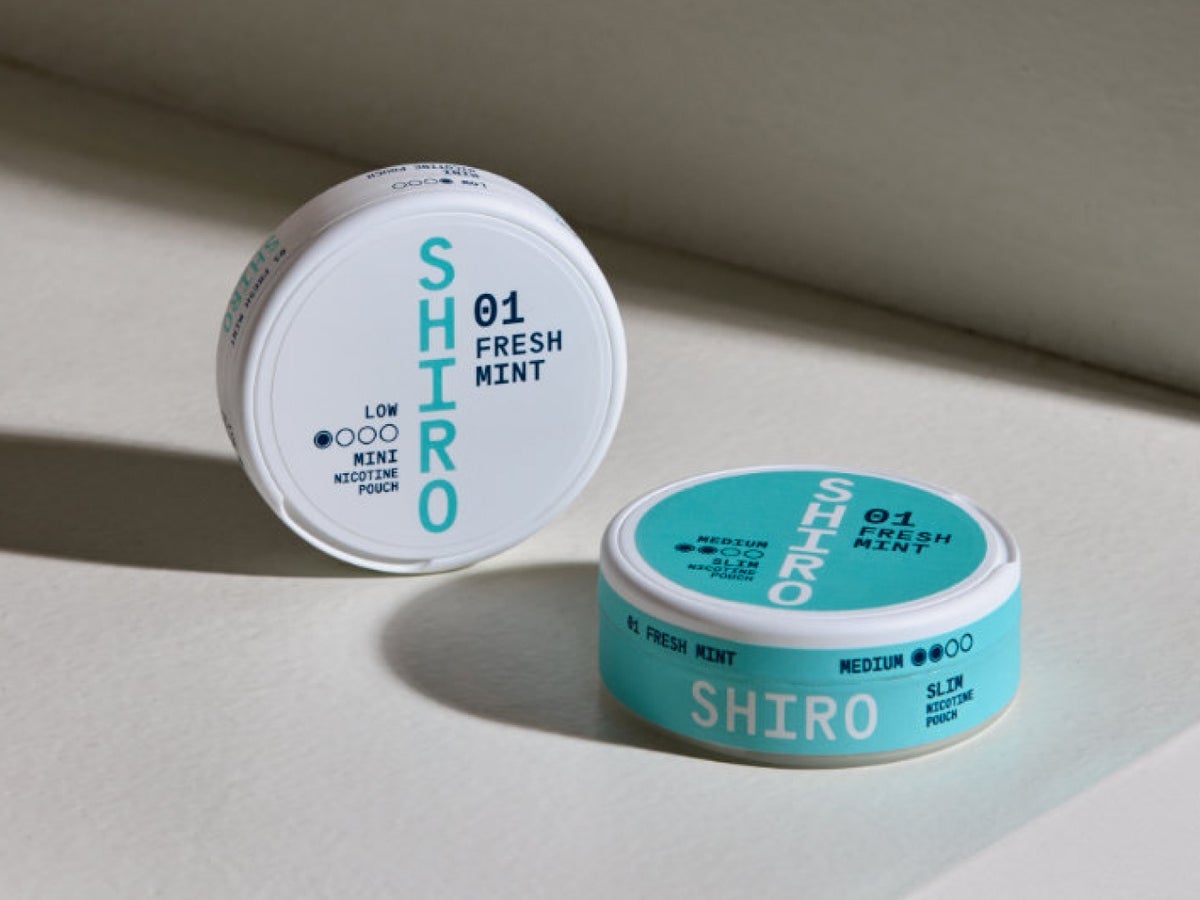 SHIRO - tobaksfria nikotinpåsar