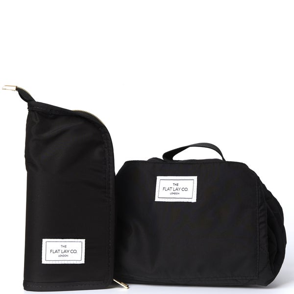 The Flat Lay Co. X LookFantastic Makeup Bag Duo in Classic Black
