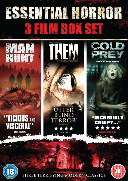 Essential Horror Box Set (Man Hunt / Them / Cold Prey) DVD - Zavvi UK