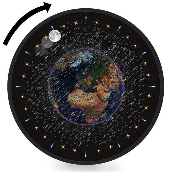 Junk Space Ball Clock - IWOOT UK