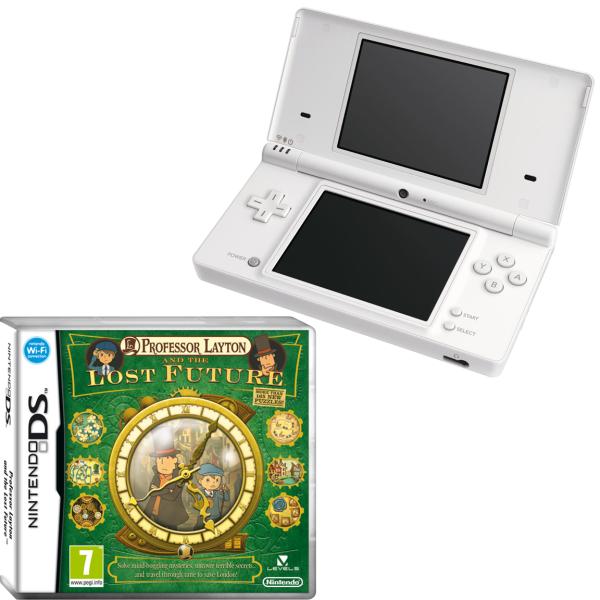 Nintendo DSi White: Bundle (Includes Professor Layton: Lost Future ...