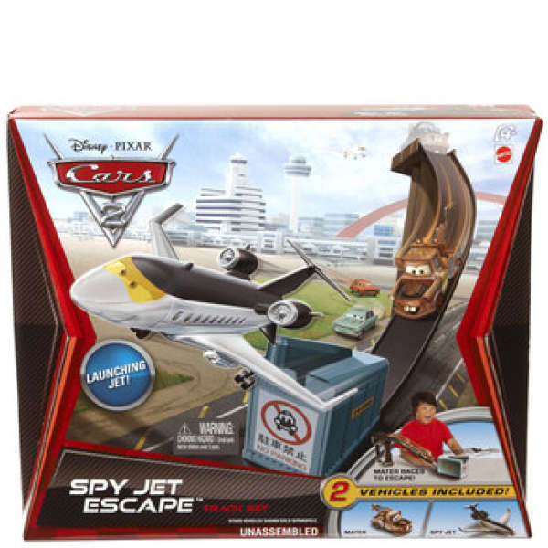 Cars 2 - Track Set Spy Jet Escape - IWOOT UK
