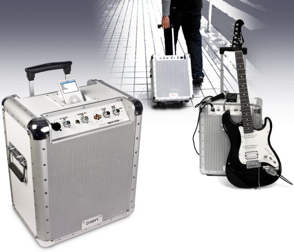 Ion Block Rocker Portable PA Speaker System with iPod Dock Electronics ...