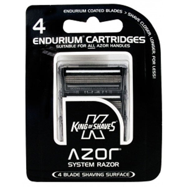 KING OF SHAVES AZOR HYBRID SYNERGY SYSTEM ENDURIUM RAZOR BLADES (4 PACK ...