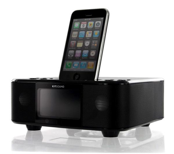 Kitsound Boomclock - iPod Dock Clock Radio Electronics - Zavvi UK