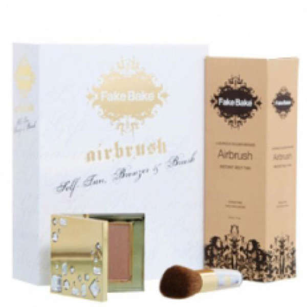 Fake Bake Airbrush Instant Self-Tan Gift Set (3 Products) | HQ Hair