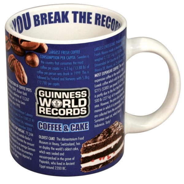 Guinness WR - Coffee Records Mug with Coffee - IWOOT UK