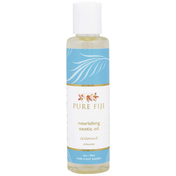 Pure Fiji Exotic Bath & Body Oil Coconut - 3oz | HQ Hair